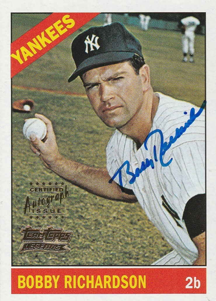 2001 Topps Baseball / Team Topps Legends Auto #TT48F Bobby Richardson ...
