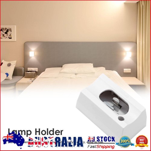 S14S Lamp Holder AC85-250V Mirror Wall Light Socket Base Adapter (White ...