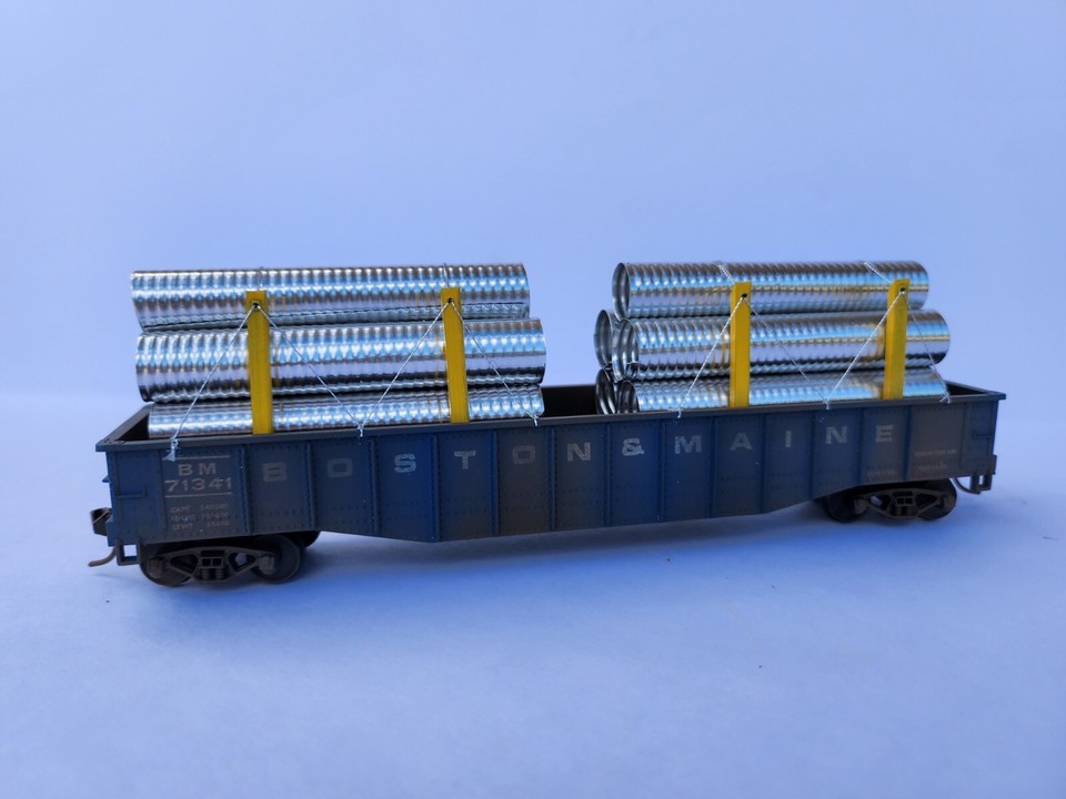 HO Scale Model Railroads & Trains -Culvert Pipe Load_Gondola | eBay