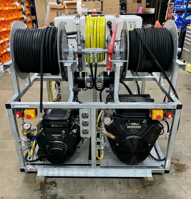 Integrated Hot Water Jet Wash - 3650 psi @ 25 lpm AND 7250 psi @ 21 lpm ...