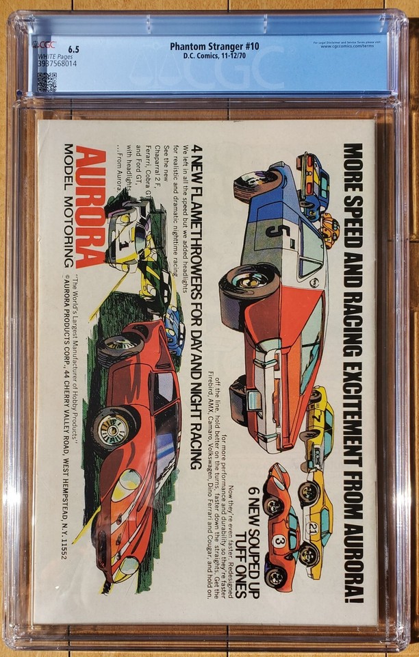 Phantom Stranger #10 CGC 6.5 White Pages 1st Tannarak Neal Adam Cover ...