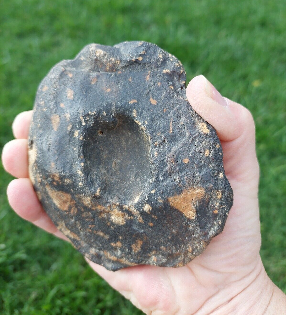 HUGE 570g Ancient Nutting Stone / Multi-Tool Tennessee Native American ...
