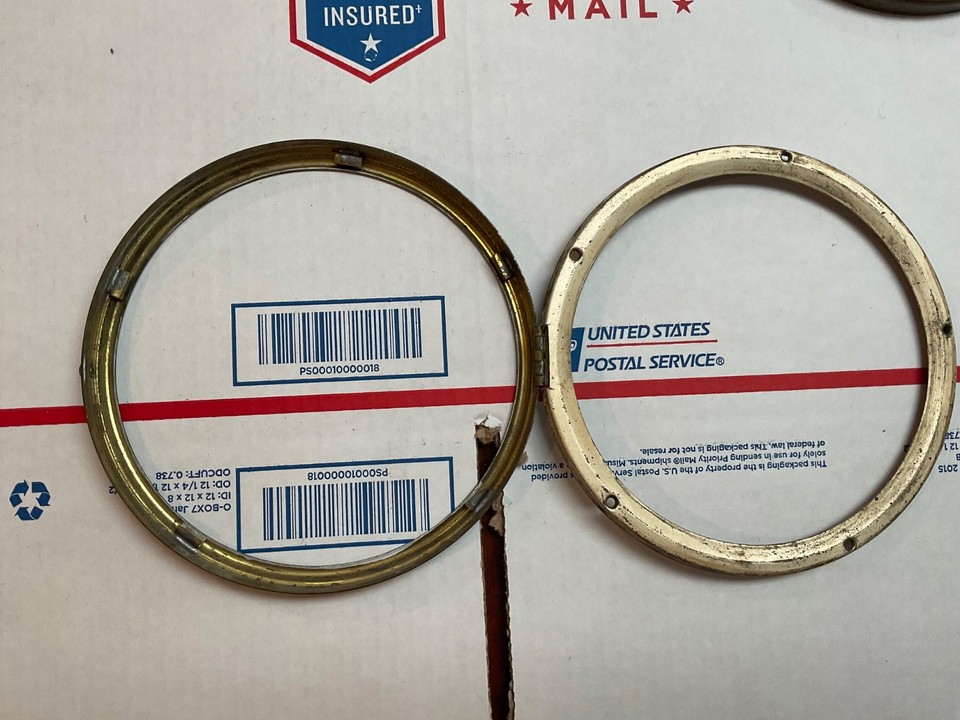 ASSORTED SESSIONS CLOCK DIALS & 2 BEZELS NO GLASS & 1 BEZEL WITH GLASS ...