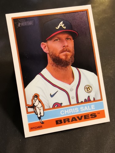 2025 Topps Heritage - Chris Sale #257 Chrome Atlanta Braves | eBay