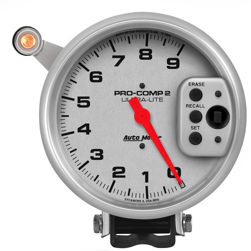 AutoMeter 6856 Ultra-Lite Pro Stock Tachometer Gauge 5" 9000RPM w/Shift ...