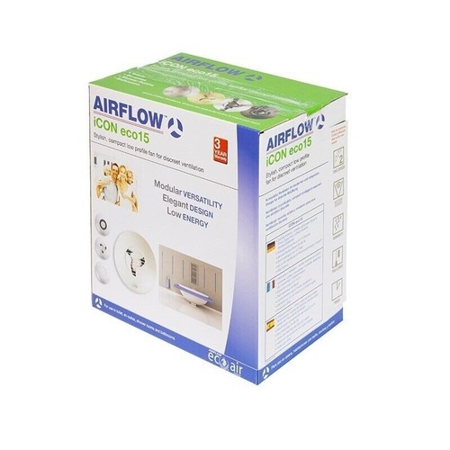 Airflow iCON eco 15 Extractor Fan iCON15 Timer & Pull Cord Option Iris ...