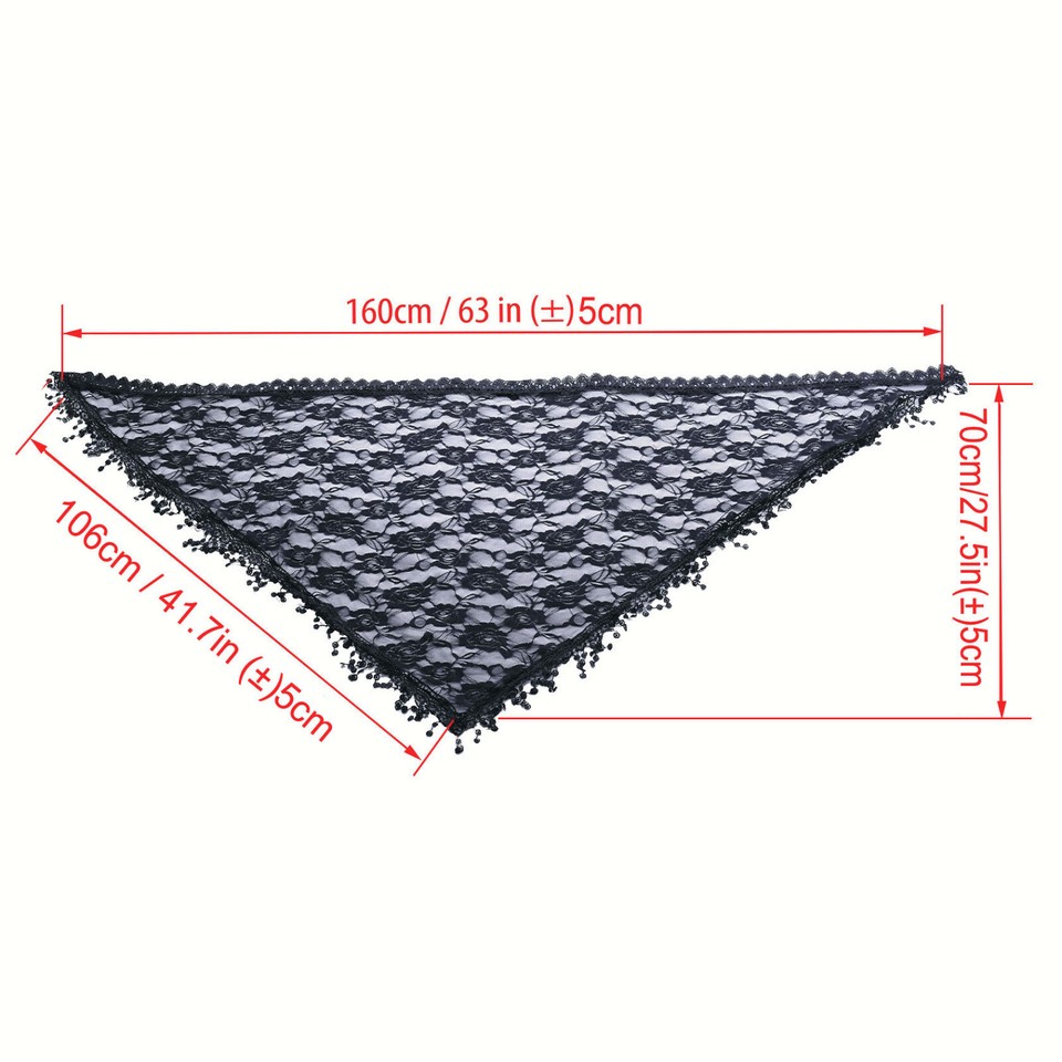 Triangle Lace Scarf Catholic Latin Mass Shawl Chapel Veil Mantilla ...