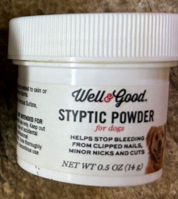 3x Well & Good Styptic Powder .5oz Dog Helps stop Bleeding wounds vet ...