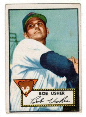 1952 Topps #157 Bob Usher - Chicago Cubs, Excellent Condition | eBay