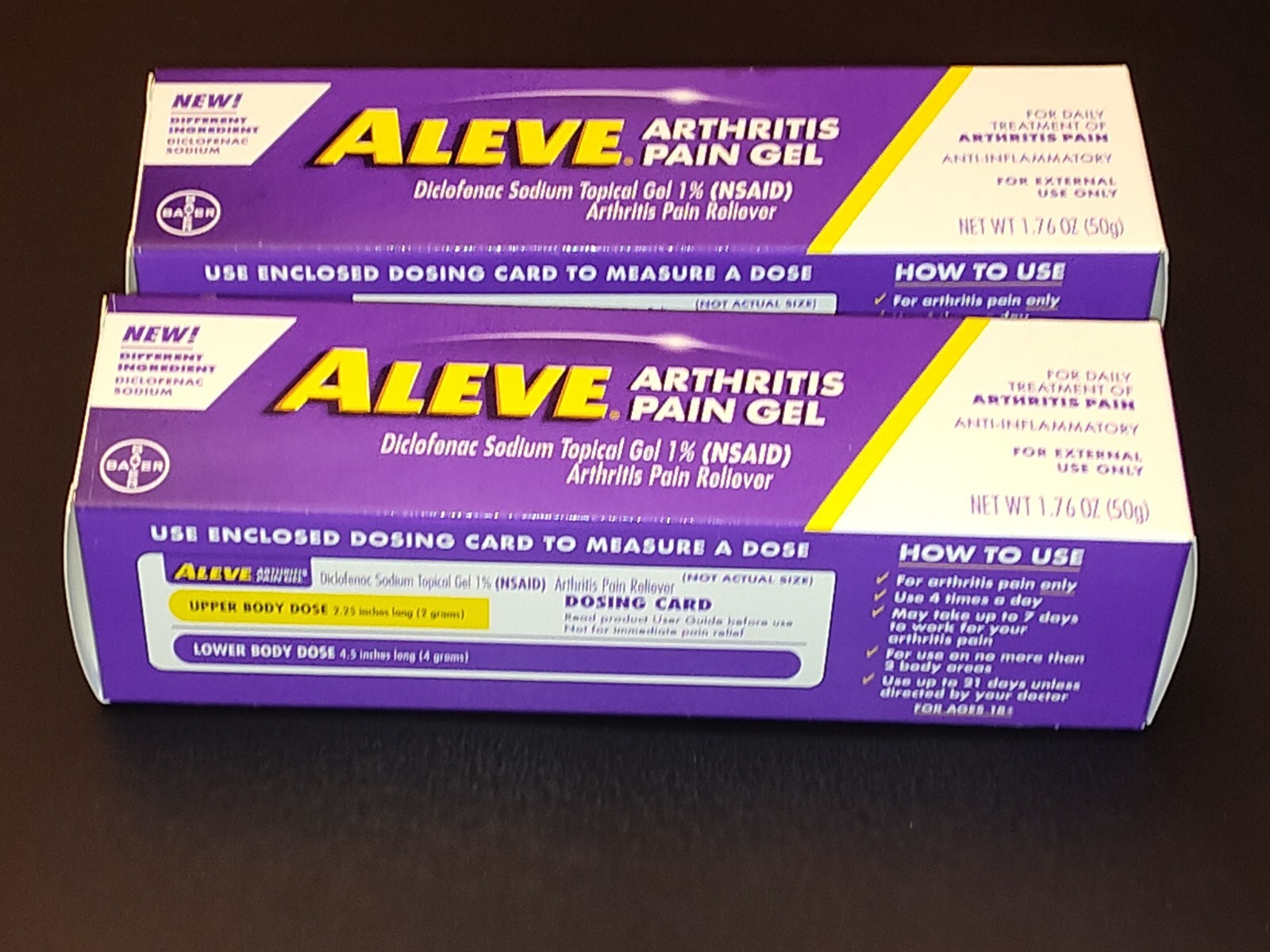 Lot Of 2 Aleve ARTHRITIS PAIN GEL Relief 1.76 Oz, New Exp 12/24 | eBay