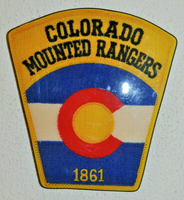 Large Colorado Mounted Rangers wall plaque shield crest badge USA US ...