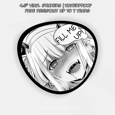 Fill Me Up (Senpai) Gas Tank Sticker v8 | Anime Otaku Weeb JDM Vinyl ...