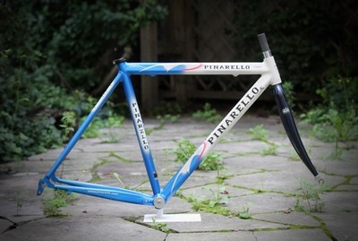 Pinarello Paris Frame Carbon Aris Fork / 48 x 52 cm / White Blue gavia ...