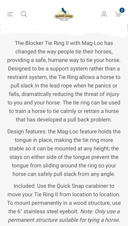 2 - The Blocker Tie Ring II with Mag-Loc - Chrome - Brand New Factory ...