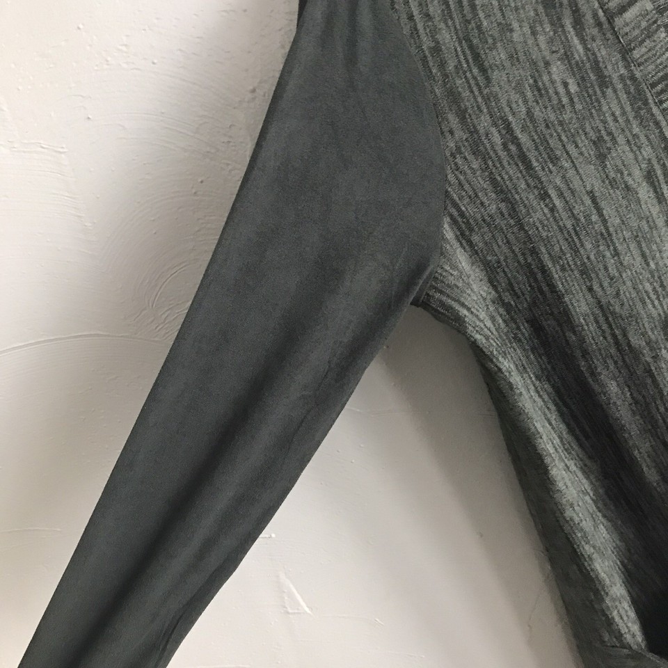 Logo By Lori Goldstein Green Zip Up Cardigan Xs | eBay