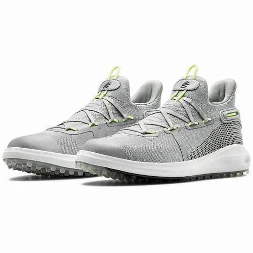 Under Armour UA Curry 6 SL Pro Masters Gray Knit Spikeless Golf Shoes ...