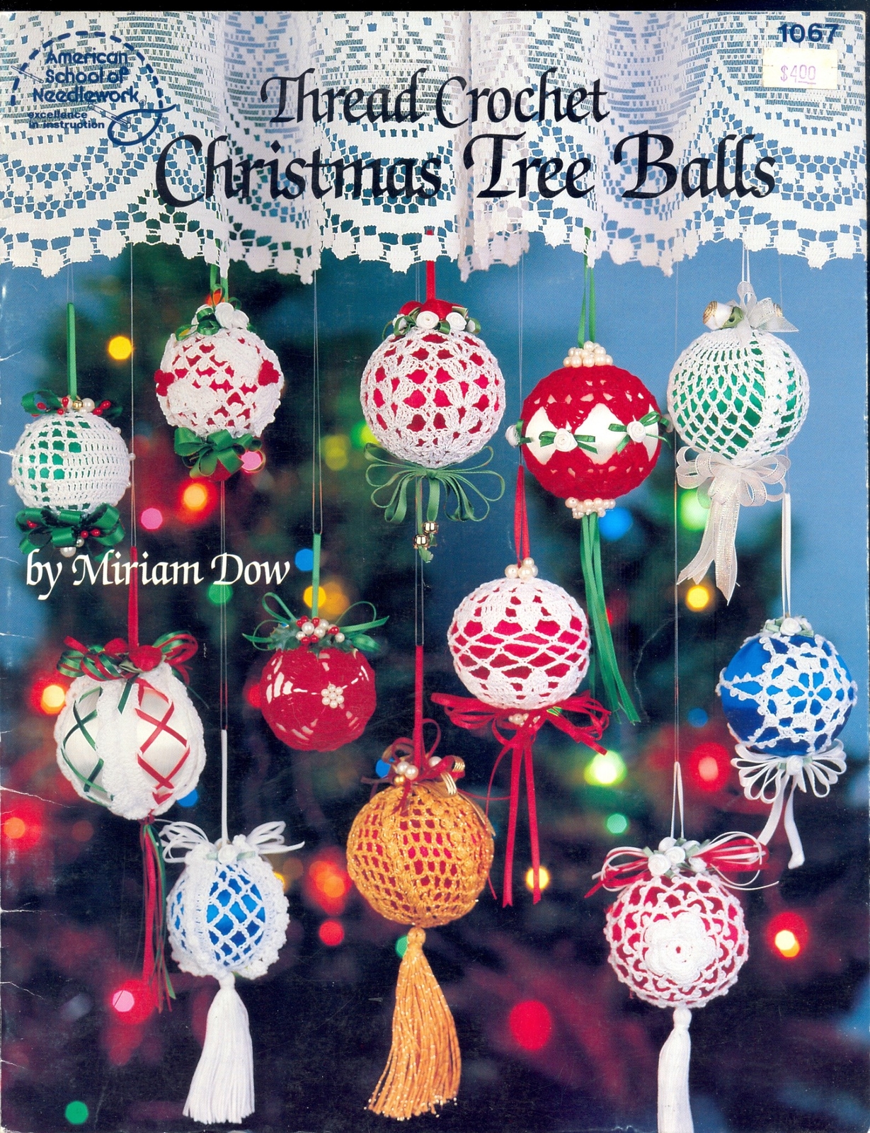 VINTAGE Thread Crochet CHRISTMAS TREE BALLS ASON 1067 PATTERN BOOK | eBay