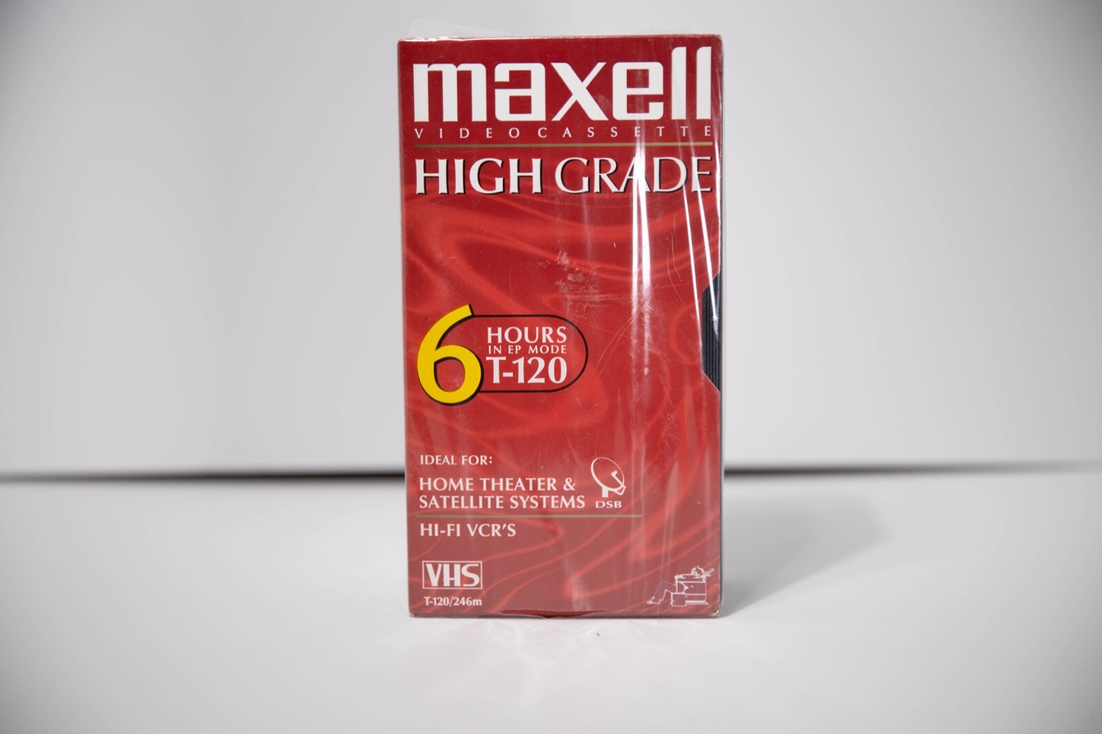 2 pack Maxwell High Grade VHS T-120 6 Hour Video Cassette Tapes Sealed ...