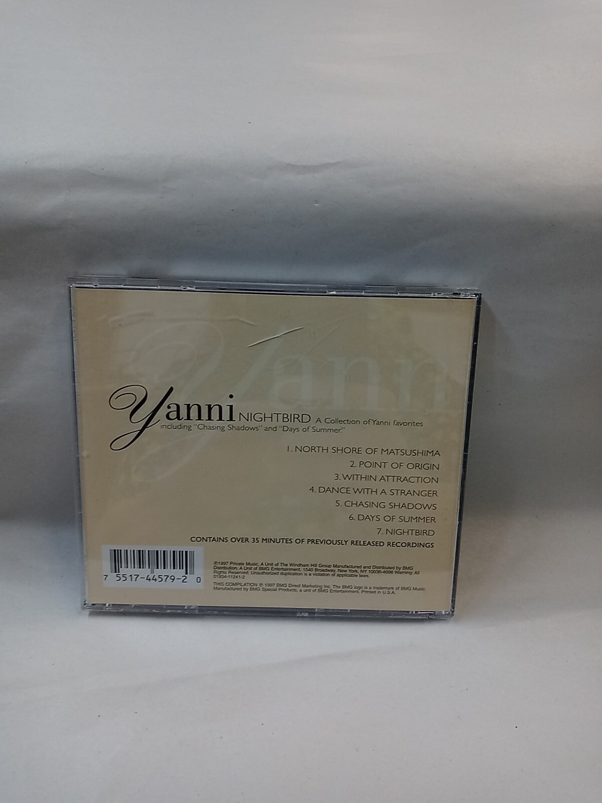 Yanni: Nightbird - The Encore Collection (CD, Excelsior) Chasing ...