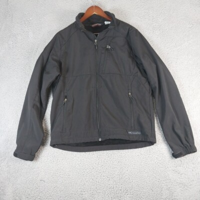 Black Diamond Double Diamond Black Softshell Fleece Lined Zip Jacket ...