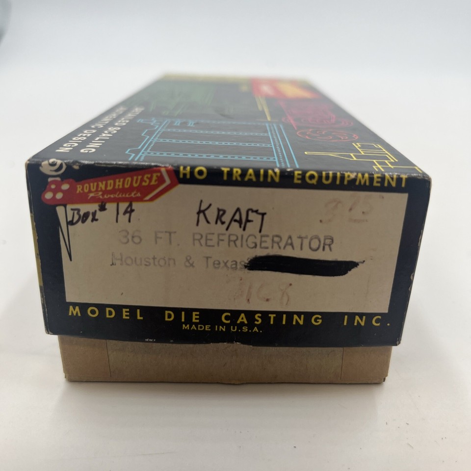 Ho Scale Round House 36 Ft. Refrigerator Houston And Texas Kraft | eBay