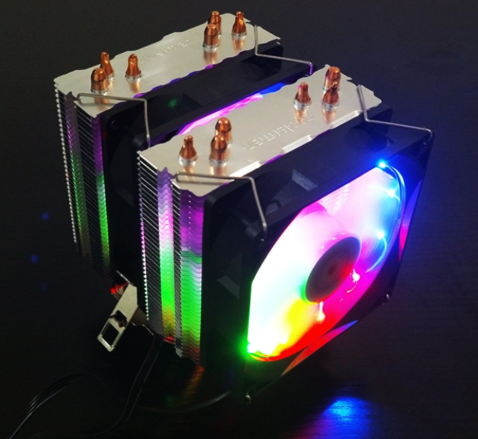 6 Heat Pipes CPU Cooler Cooling Fan 4 Pin PWM RGB Intel LGA Core AMD ...