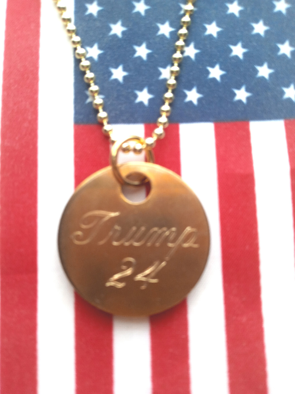 Trump 24 Solid Brass Engraved Locker Tag Pendant | eBay