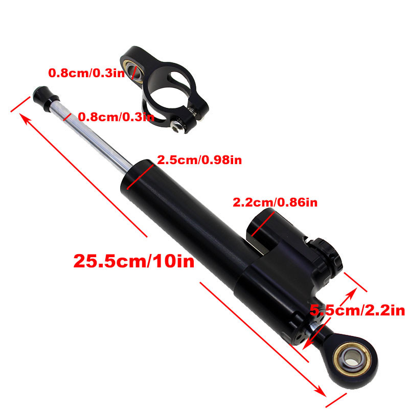 FXCNC Steering Damper Stabilizer Linear Reversed 2018 kmx cobra ...