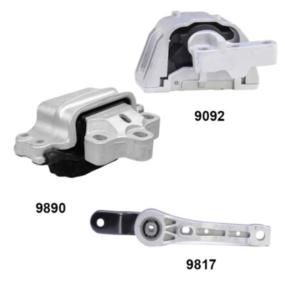 Engine & transmission Mounts set 3Pcs Fits Audi TT, TT Quattro 2.0L ...