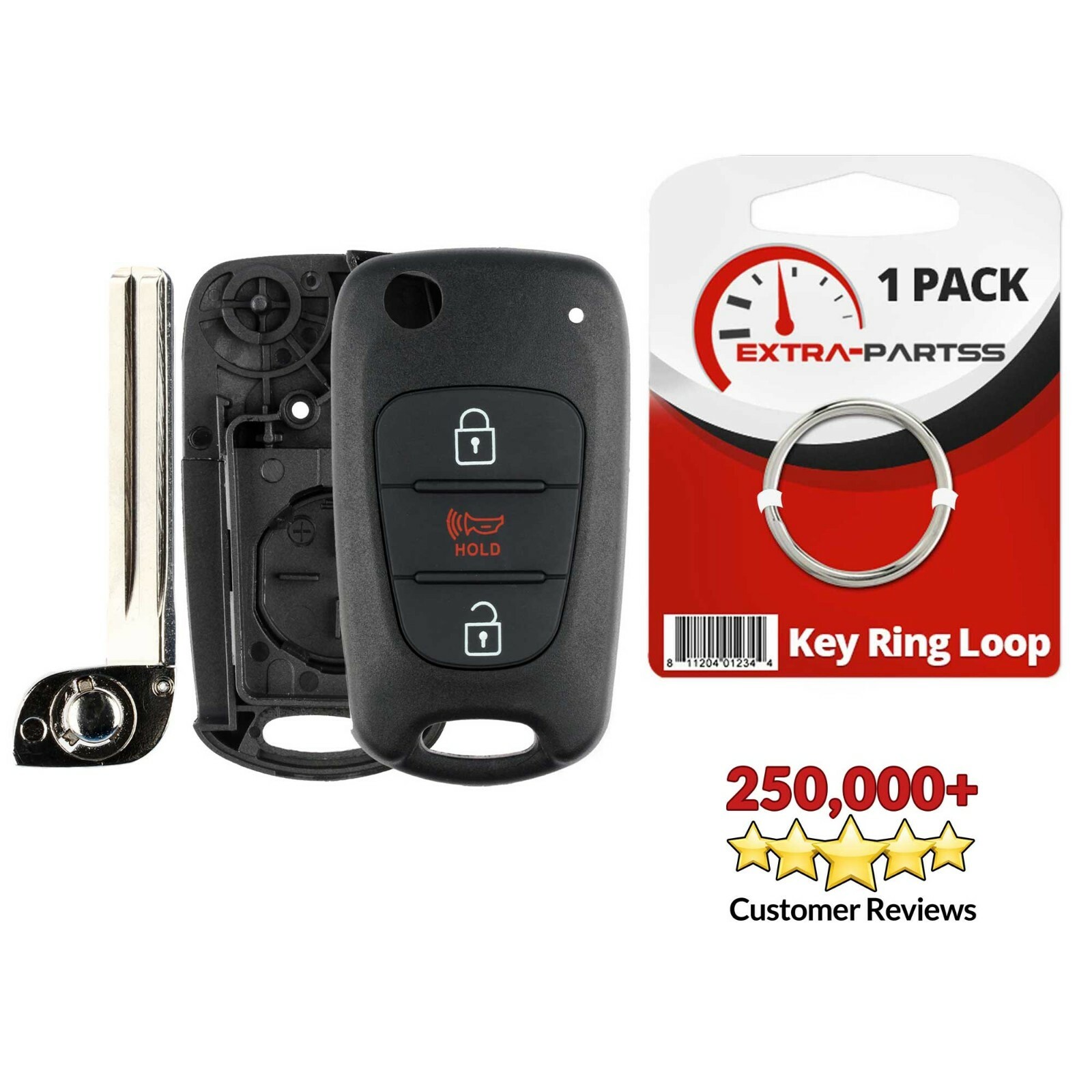 For 2011 2012 2013 Kia Soul Keyless Flip Remote Car Key Fob Shell Case ...