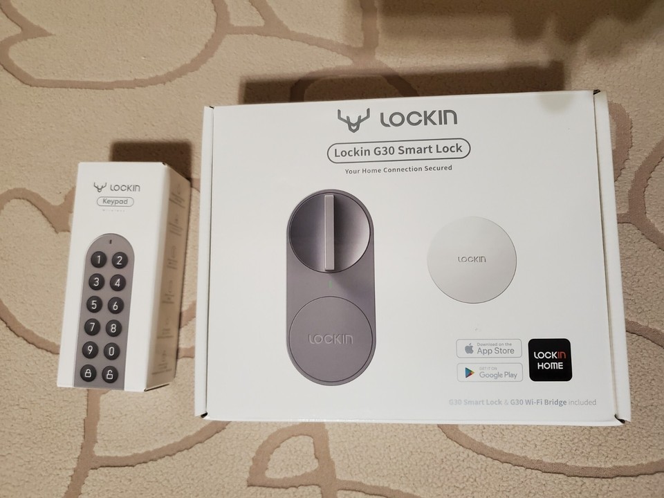 Lockin G30 Easy Install Wireless Keypad Smart Deadbolt Lock And WiFi ...