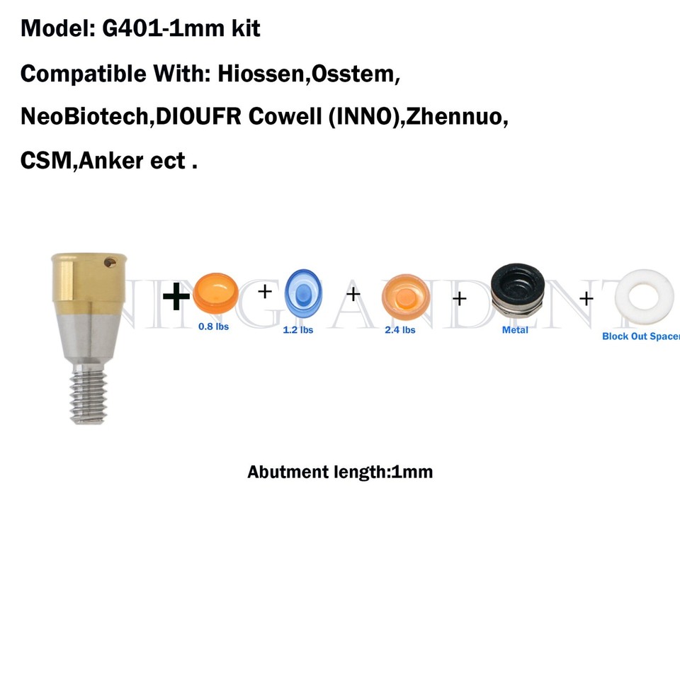 Hiossen Osstem Dental Locat0r Insert Caps, Implant Abutment ,3-In-1 ...