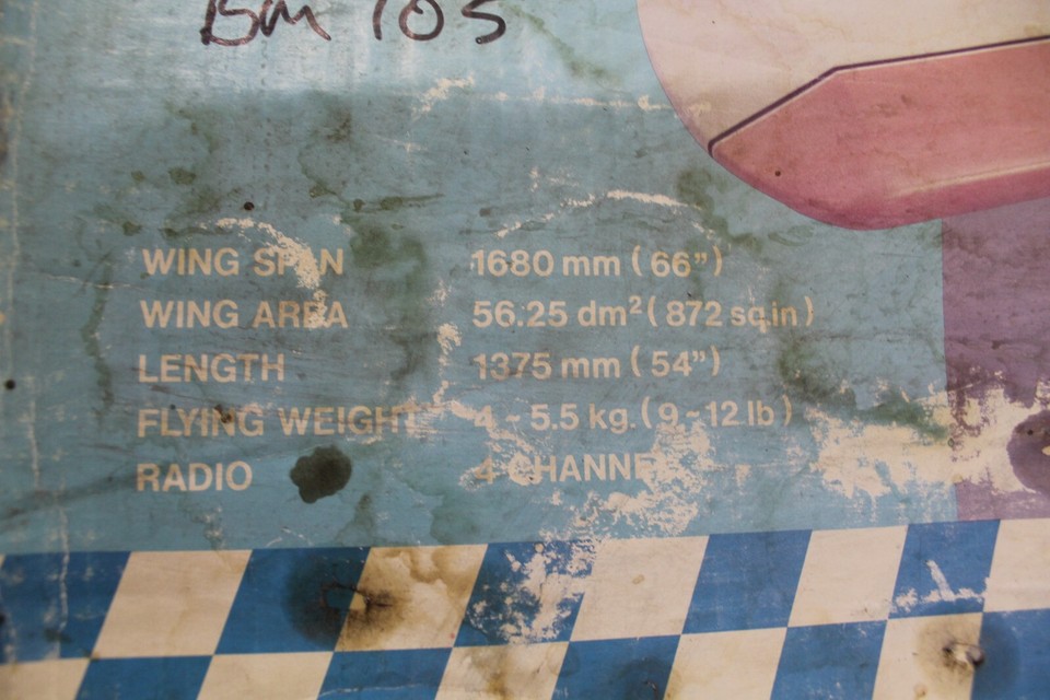 Model Tech, "Dragon Lady" Balsa R/C Airplane Kit 66" Pre-Built | eBay