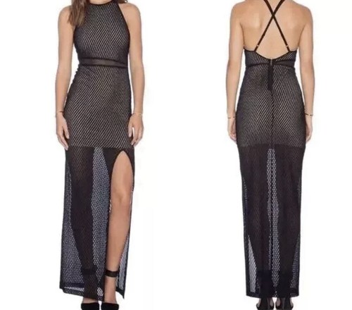 Alice + OliviaWomen's Black Ida Cross Back Maxi Dress Size 4 NWT | eBay