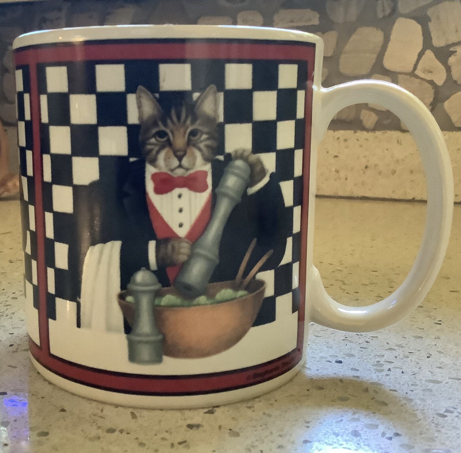 Set Of 4 “GOURMET CATS” Mugs By SAKURA, Design By Stephanie Stouffer | eBay