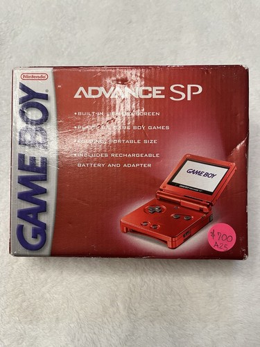 Nintendo Game Boy Advance SP Handheld System - Flame Red for sale ...