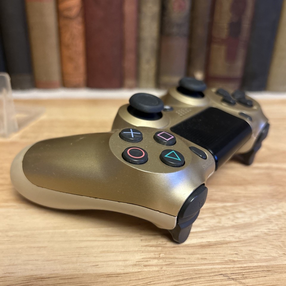 Sony PlayStation 4 PS4 DualShock 4 Wireless Controller Gold Stick Drift ...