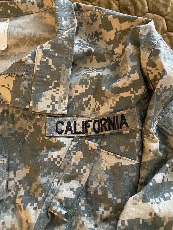 California National Guard Uniform Top With Patches Shown SIZE XL ...