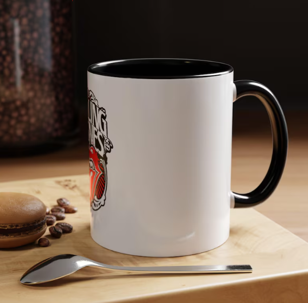 Classic Red Lips Rock Band Accent Mug Unique Music Fan Collectible Cup ...