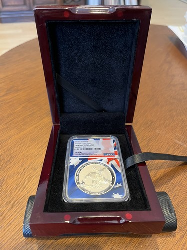 2018P Australian Wedge-Tail Eagle PR70 UC W/ Display Case & COA First ...