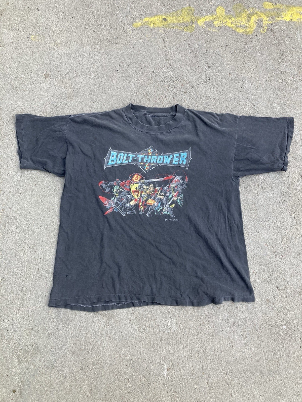Vintage Bolt Thrower Shirt Boxy Large 1991 Warmaster … - Gem