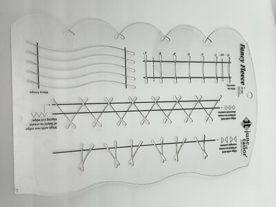 June Taylor Fancy Fleece Slotted Ruler Decorative Edge Cutout Template ...