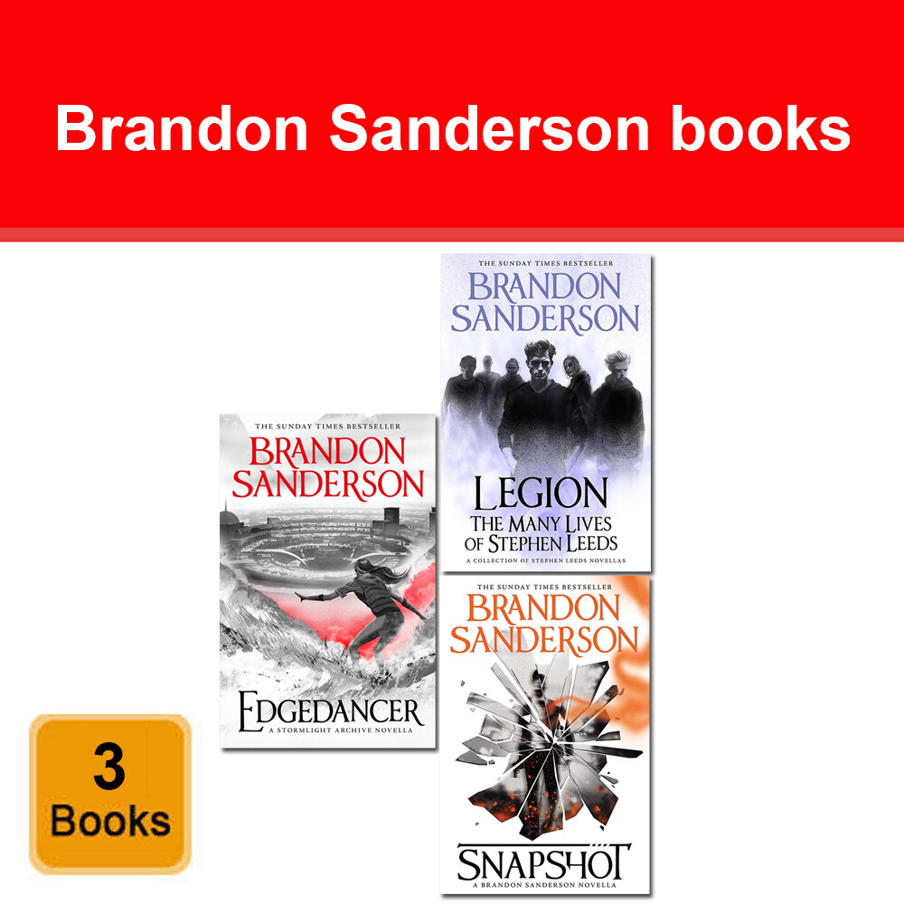 Brandon Sanderson Collection 3 Books Set Edgedancer, Legion, Snapshot ...