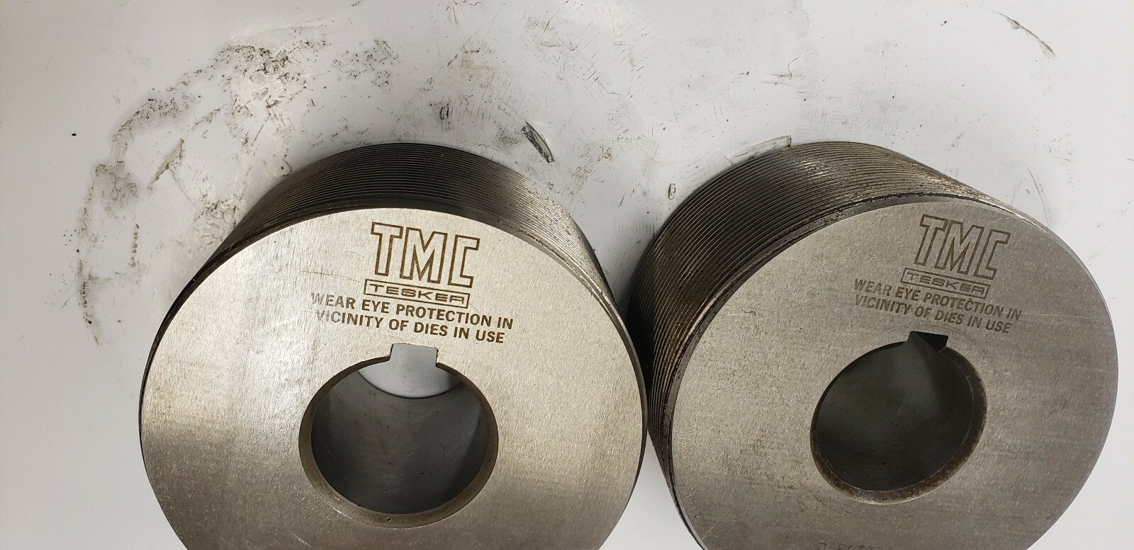 Tesker M20x2.5 Die Set, 200 Thread Rolling Machine 1.5" Spindle #21143 ...