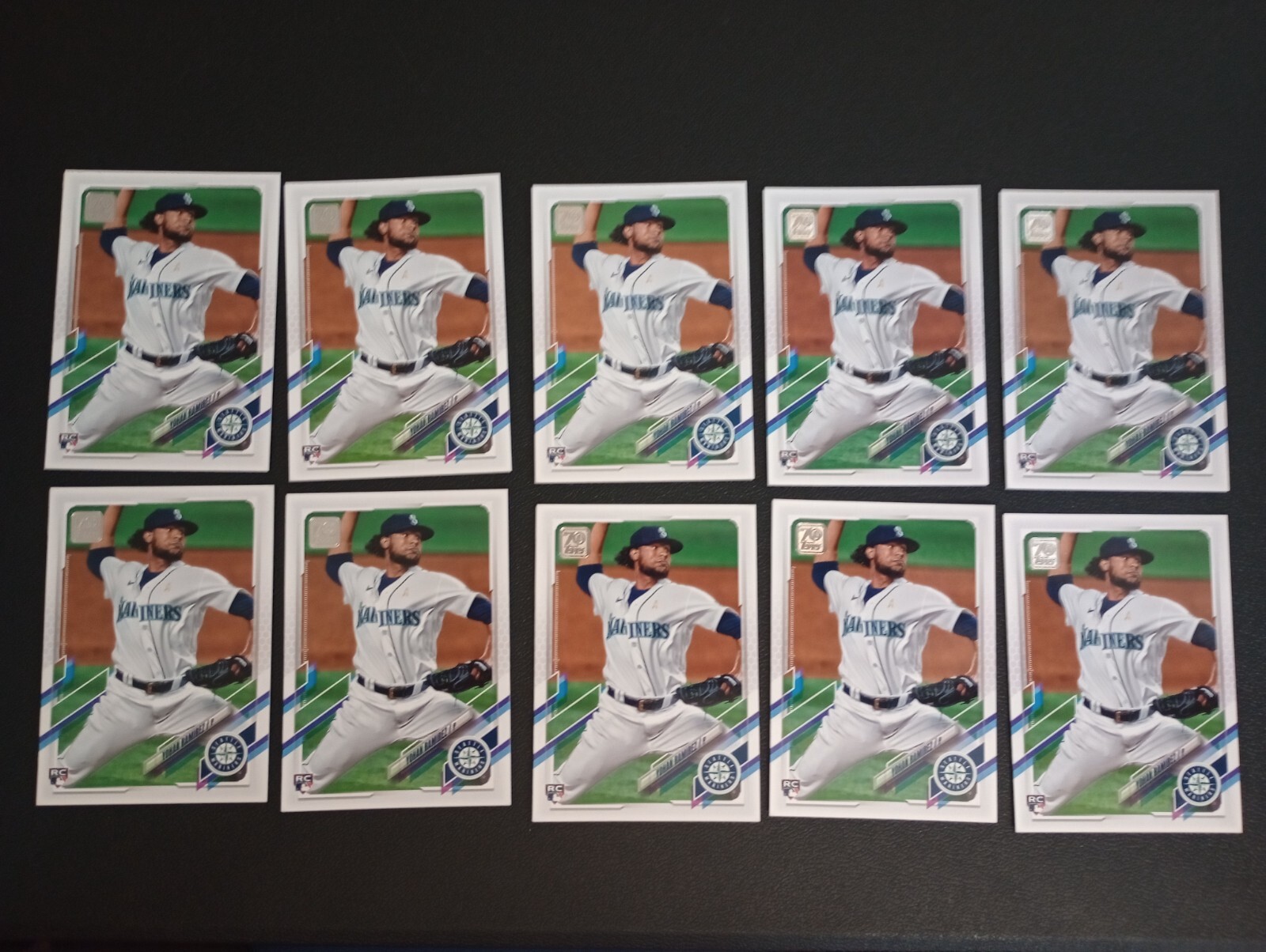 10 ct lot of 2021 Topps Yohan Ramirez Rookie Cards Mariners | eBay
