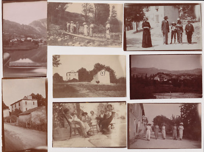8 snapshots NOYERS-SUR-JABRON - Vintage citrate prints c.1910 | eBay