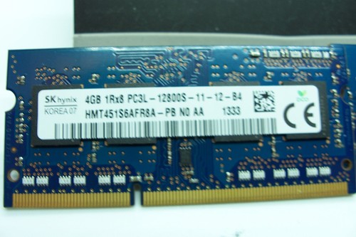 SK Hynix SO-DIMM Memory RAM 4GB 1Rx8 PC3L-12800S 11-12-B4 HMT451S6AFR8C ...