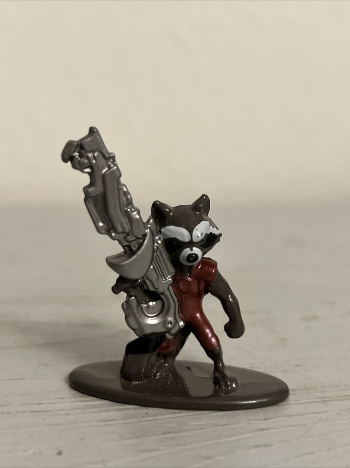 Rocket Racoon Marvel Guardians Of The Galaxy 1.5” Figure Die-Cast Jada ...