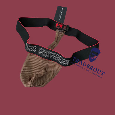 N2N Bodywear Men brown Raymond rib thong G-string underwear Size XL | eBay