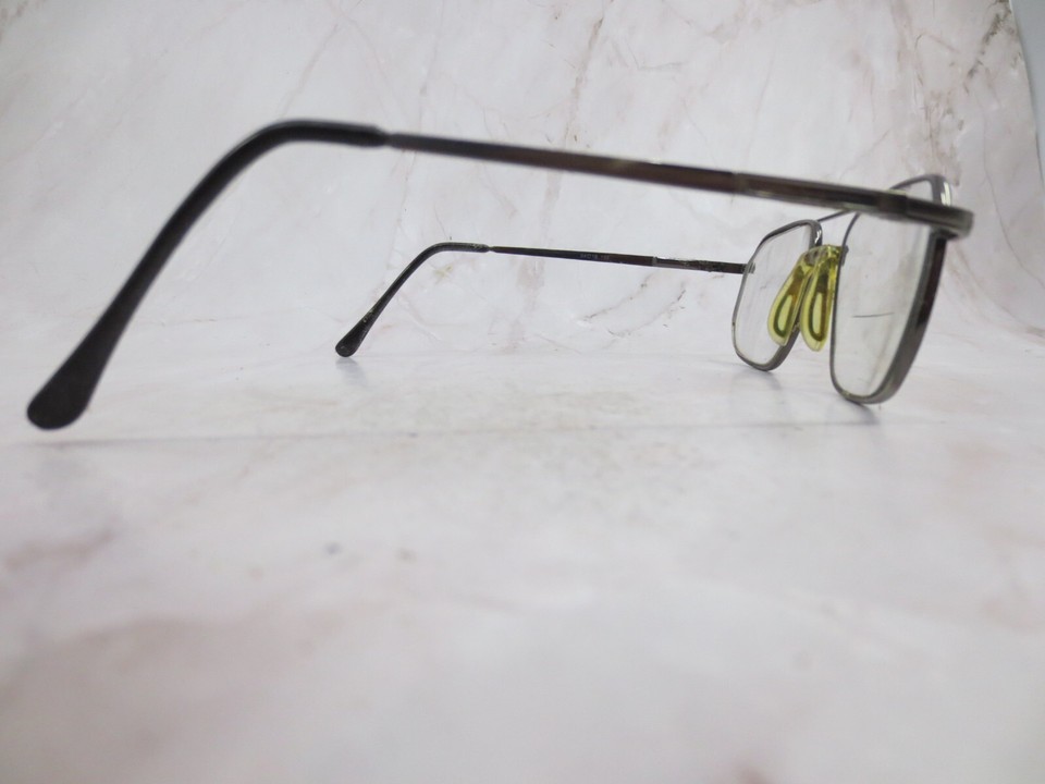 Modern Kevin Eyeglasses Frame Men's Antique Silver Full Rim Square 54 ...